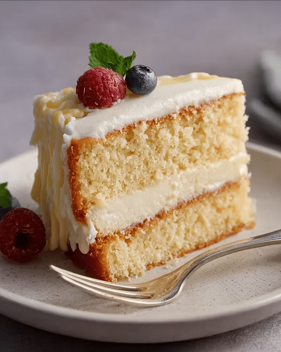 High Volume Vanilla Cake Tall & Fluffy Layers - cookandairies